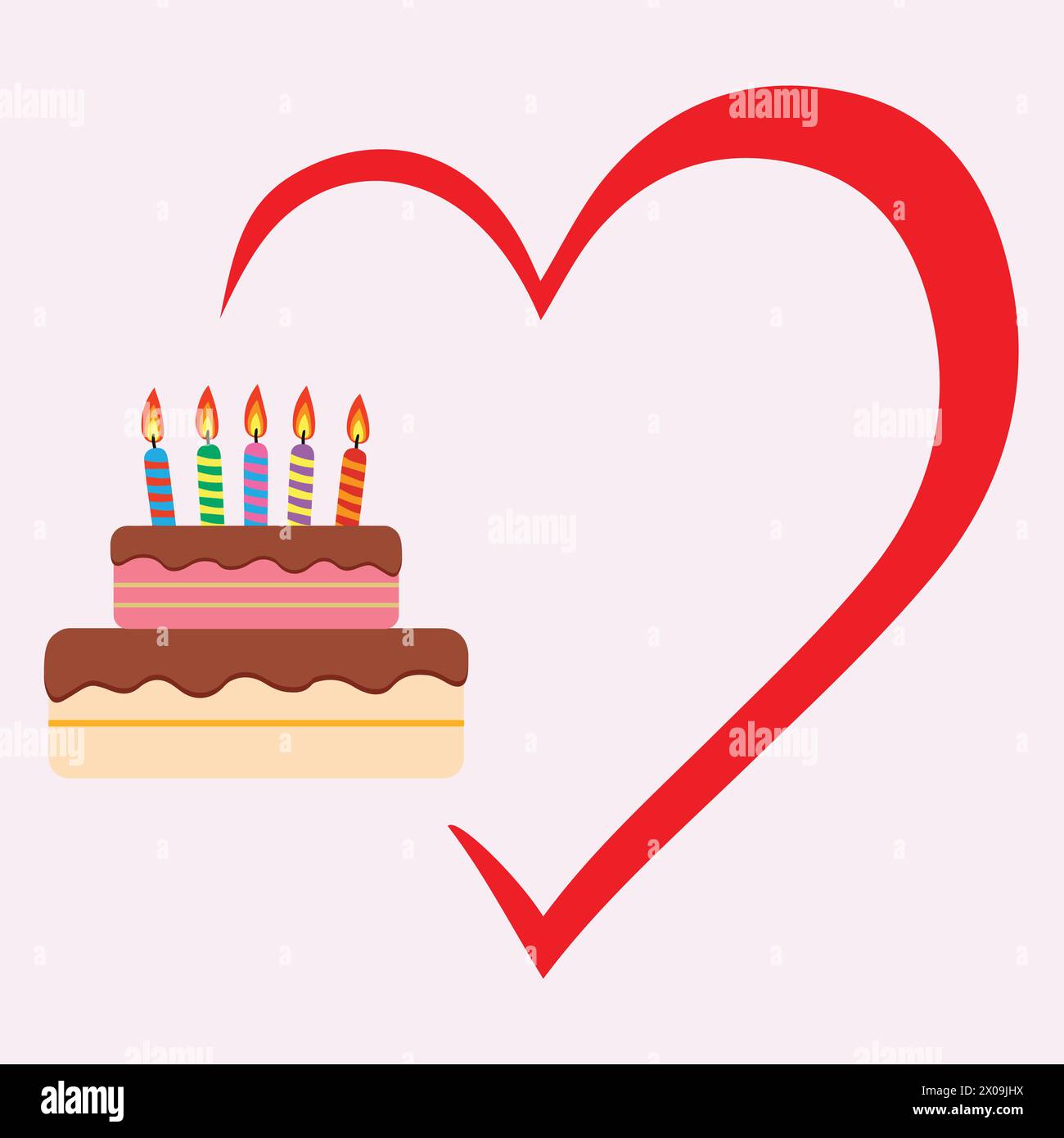 Chocolate birthday cake heart hi-res stock photography and images - Alamy
