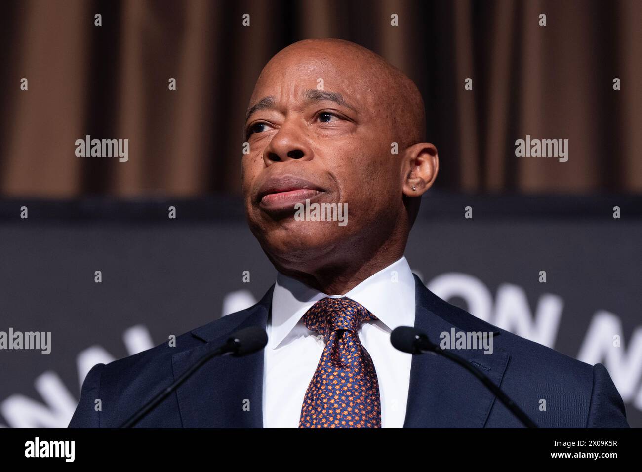 Mayor Eric Adams speaks during 1st day of NAN National Convention at ...