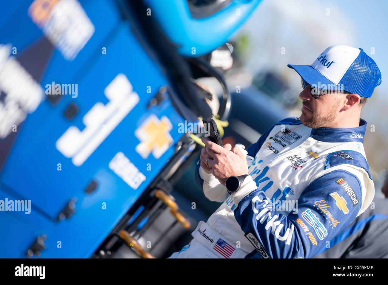 Daniel Hemric takes to the track to practice for the Cook Out 400 in ...