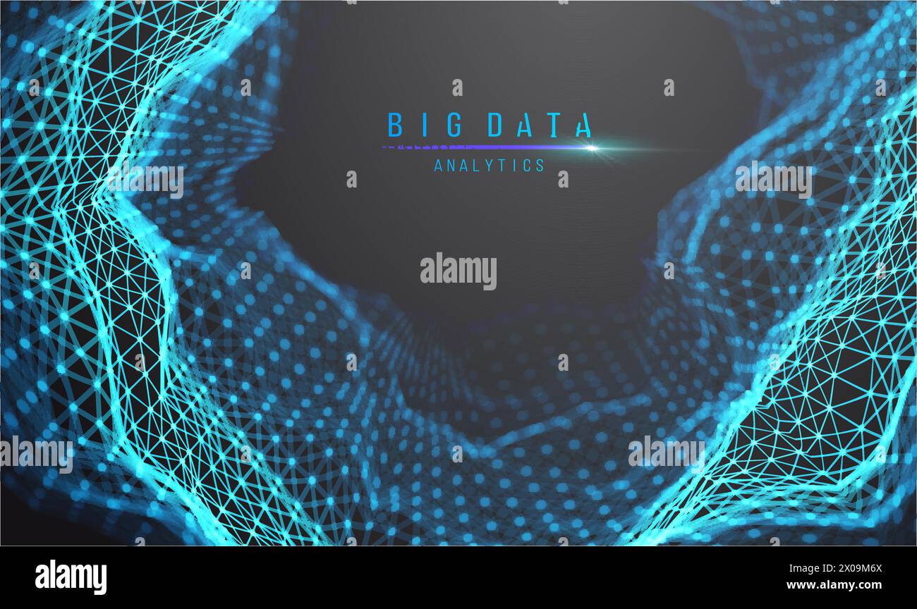 Big data and data science. Futuristic technology data visualisation ...