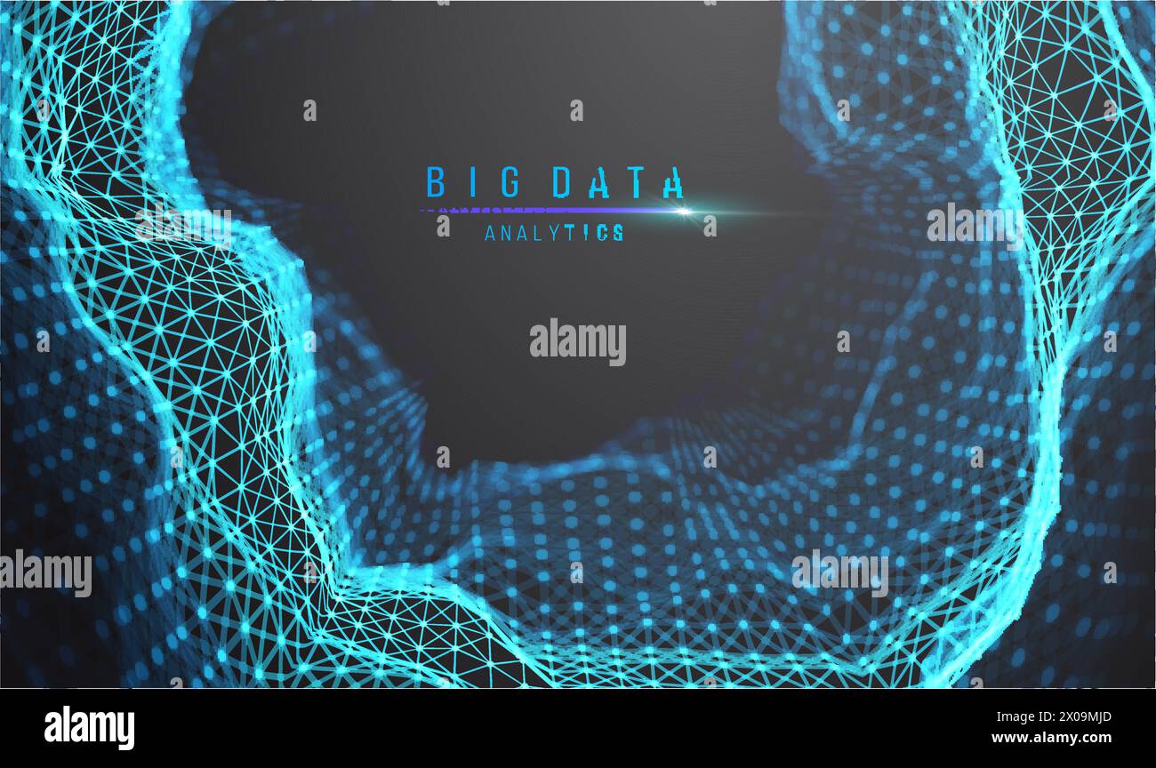 Big data and data science. Futuristic technology data visualisation ...