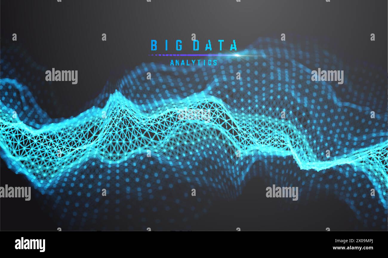 Big data and data science. Futuristic technology data visualisation ...