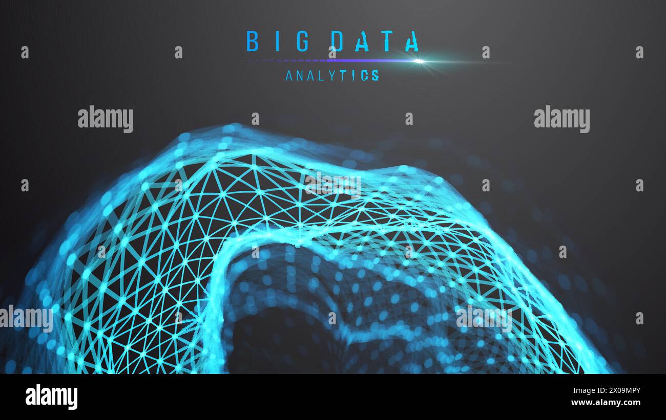 Big data and data science. Futuristic technology data visualisation ...