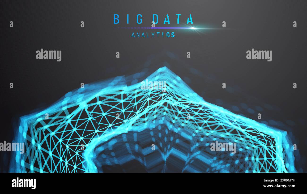 Big data and data science. Futuristic technology data visualisation ...