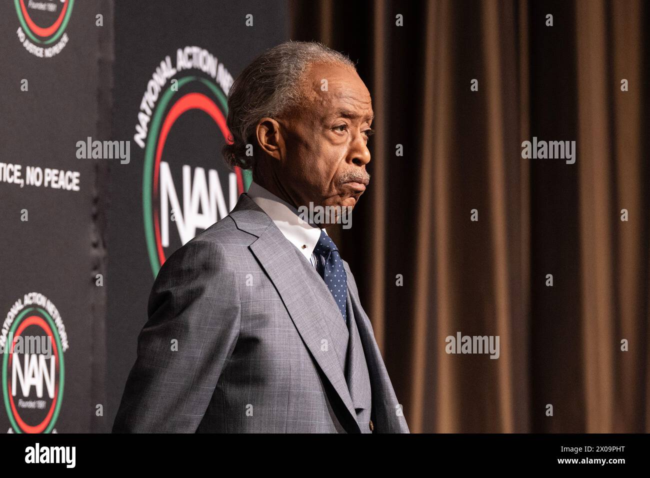 New York, USA. 08th Apr, 2024. Al Sharpton attends 1st day of Annual ...