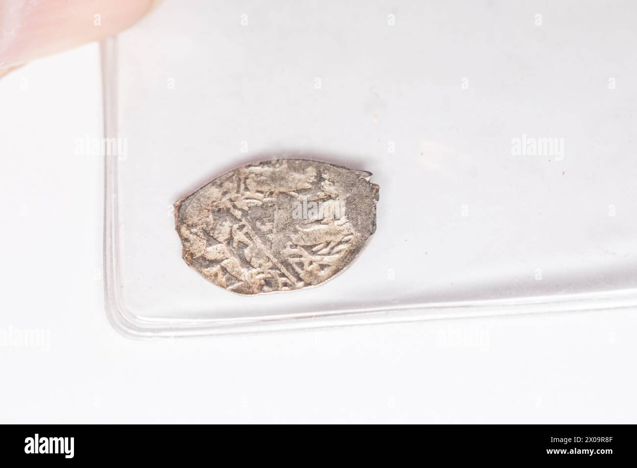 Russian wire kopek coin Stock Photo - Alamy