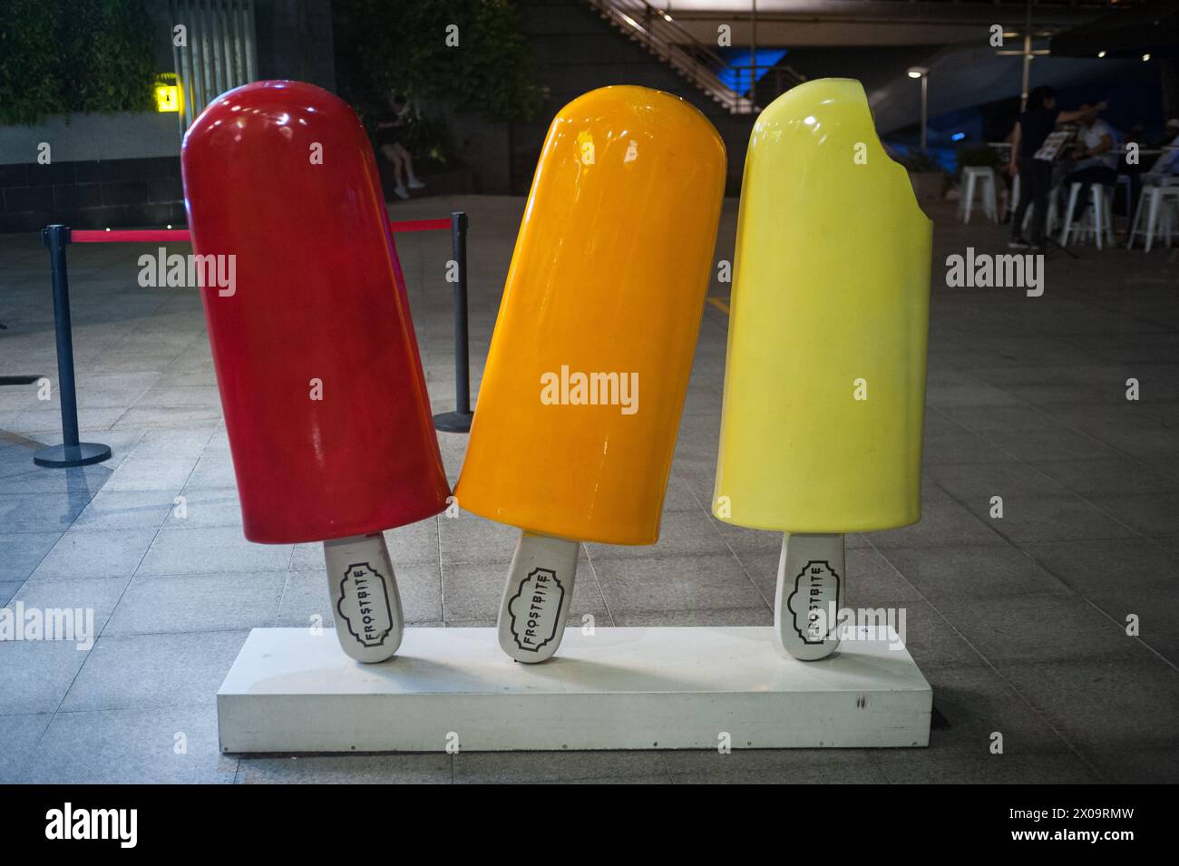 21.12.2017, Singapore, Republic of Singapore, Asia - Popsicle mockup of ...