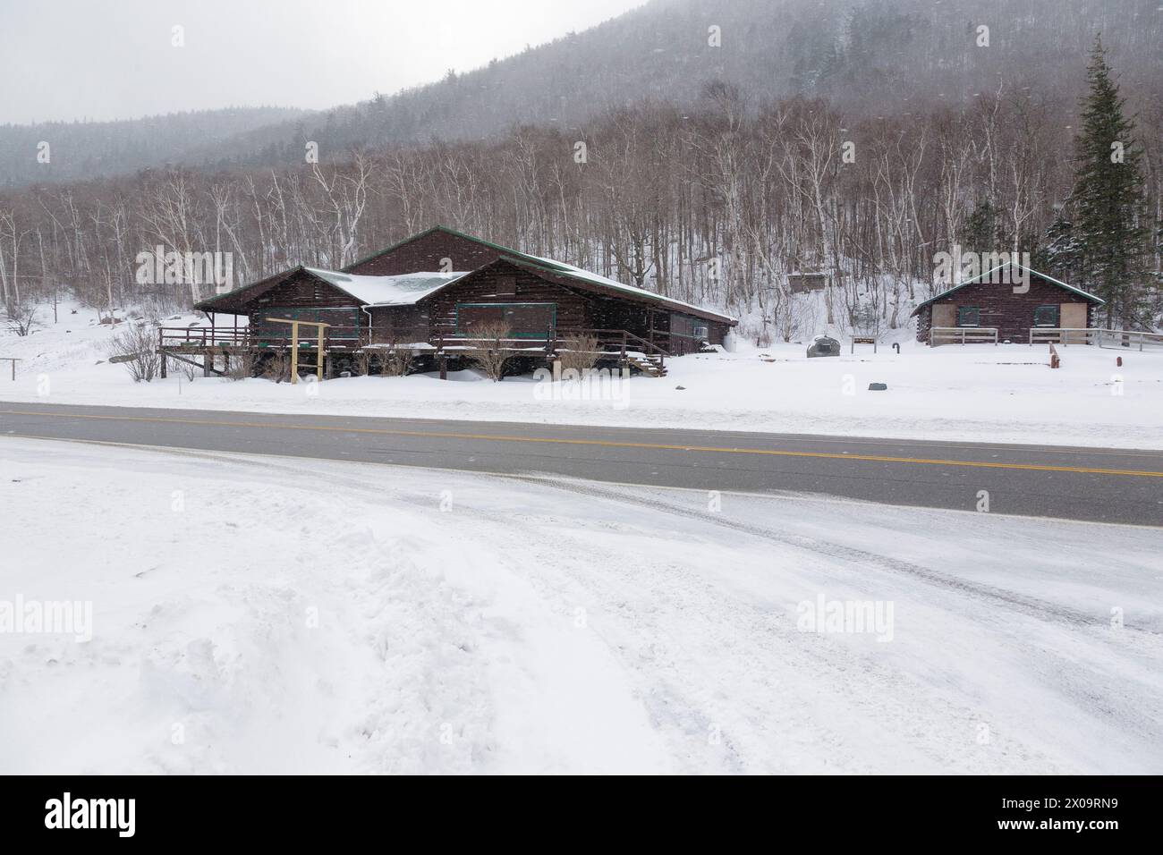 Crawford Notch State Park in the White Mountains, New Hampshire during ...
