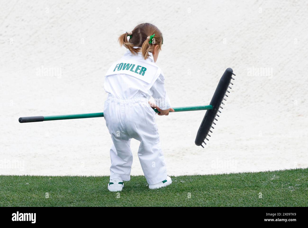 Augusta, United States. 10th Apr, 2024. Maya, the daughter of Rickie ...