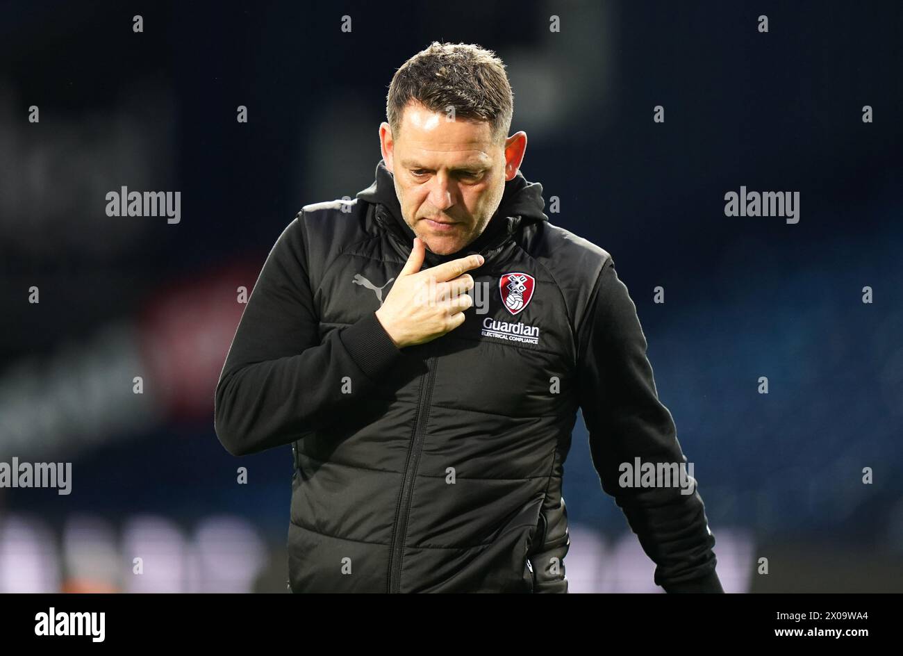 Rotherham United manager Leam Richardson before the Sky Bet ...