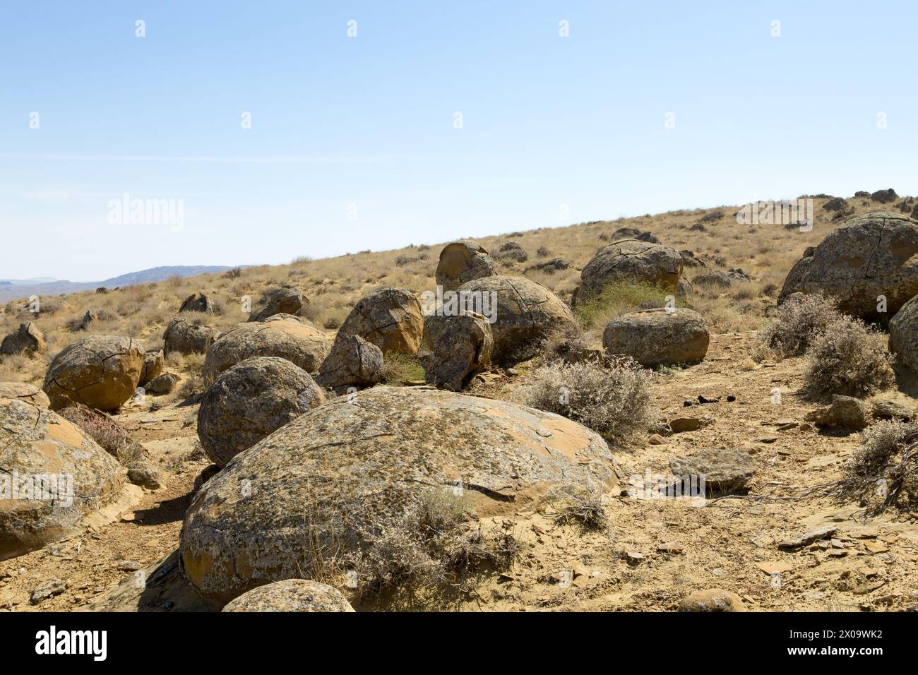 Valley of the spheres, Torysh, Mangystau region, Kazakhstan. Torysh ...