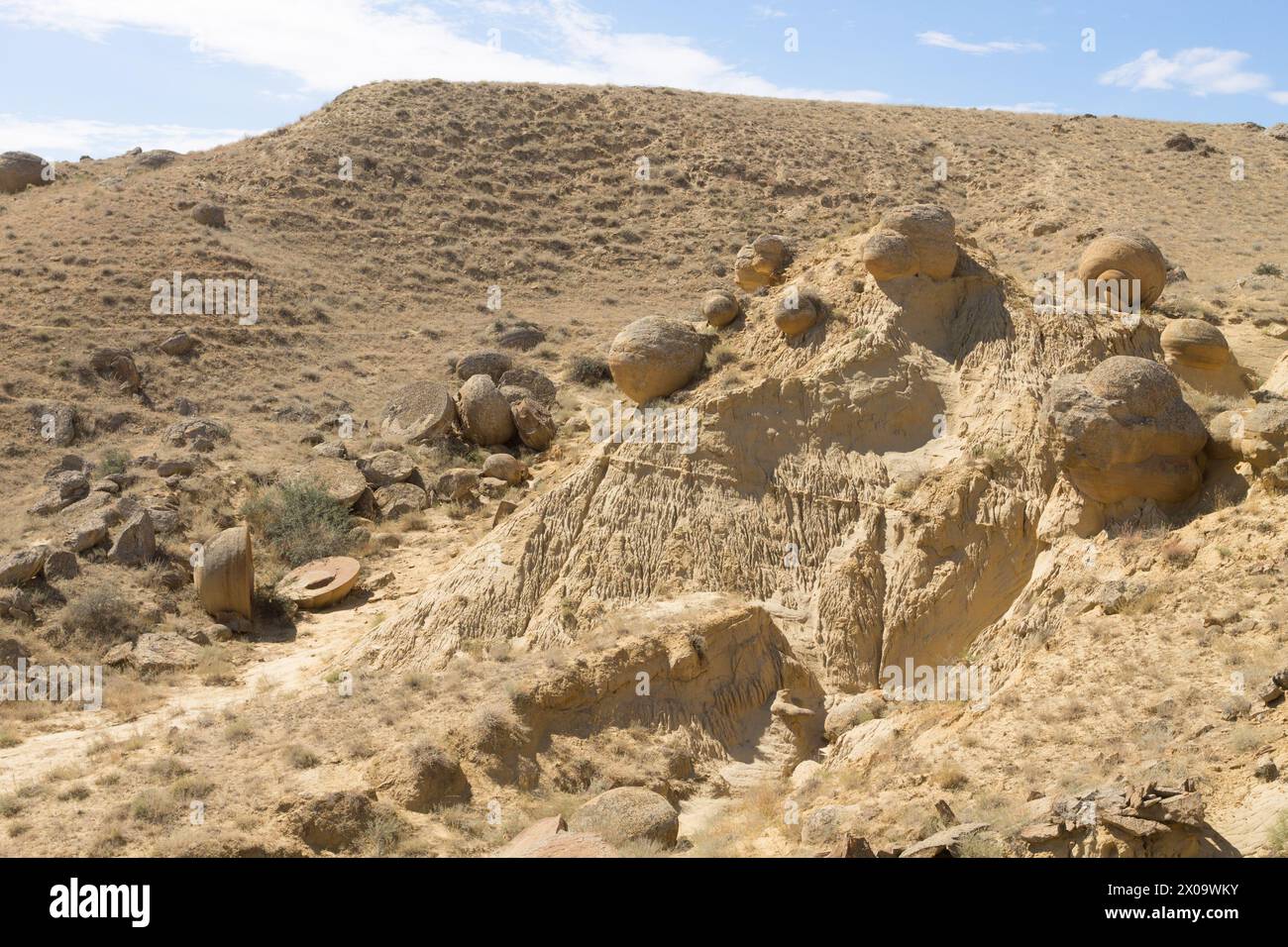 Valley of the spheres, Torysh, Mangystau region, Kazakhstan. Torysh ...