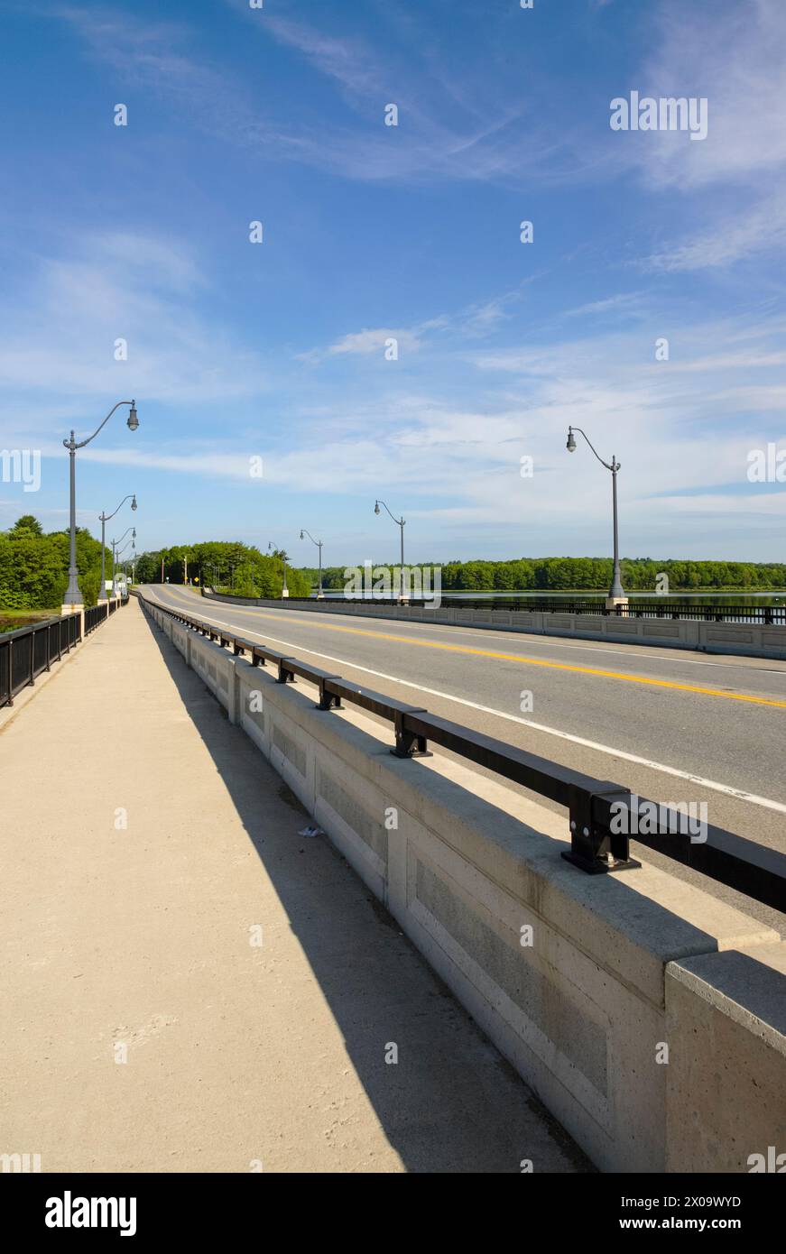 The Scammell Bridge, which crosses over the Bellamy River, along Route ...