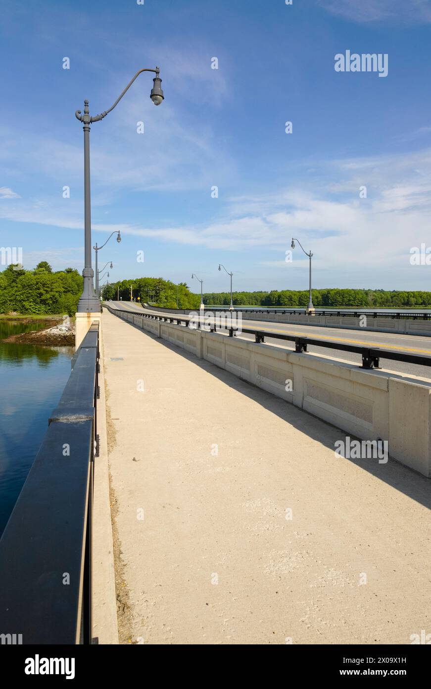 The Scammell Bridge, which crosses over the Bellamy River, along Route ...