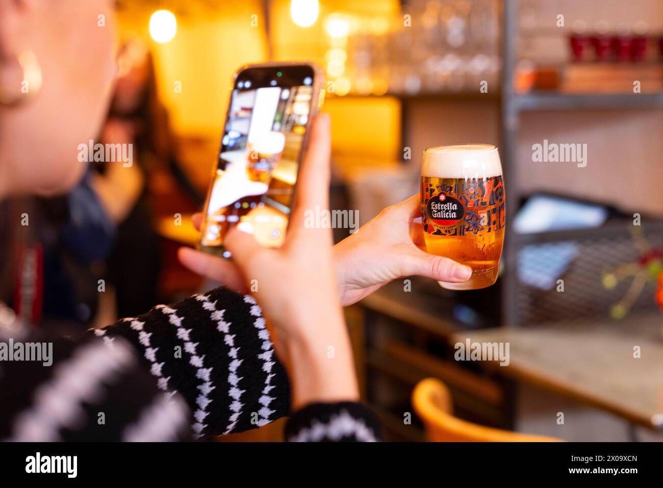 EDITORIAL USE ONLY Guests at the launch of Estrella Galicia Gastronomy ...