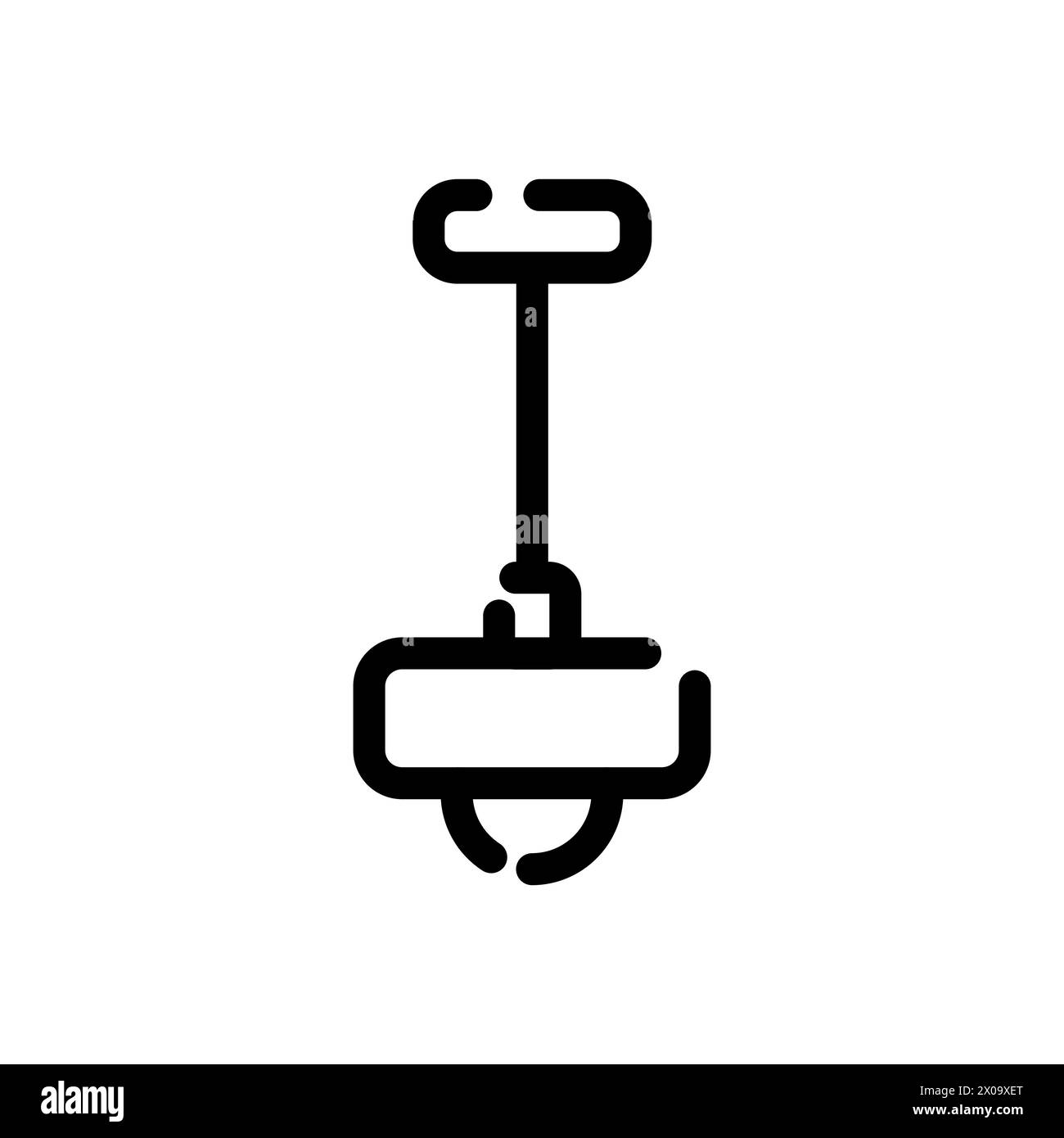 Hanging chandelier vector. Outline of a light bulb with a shade. Top ...