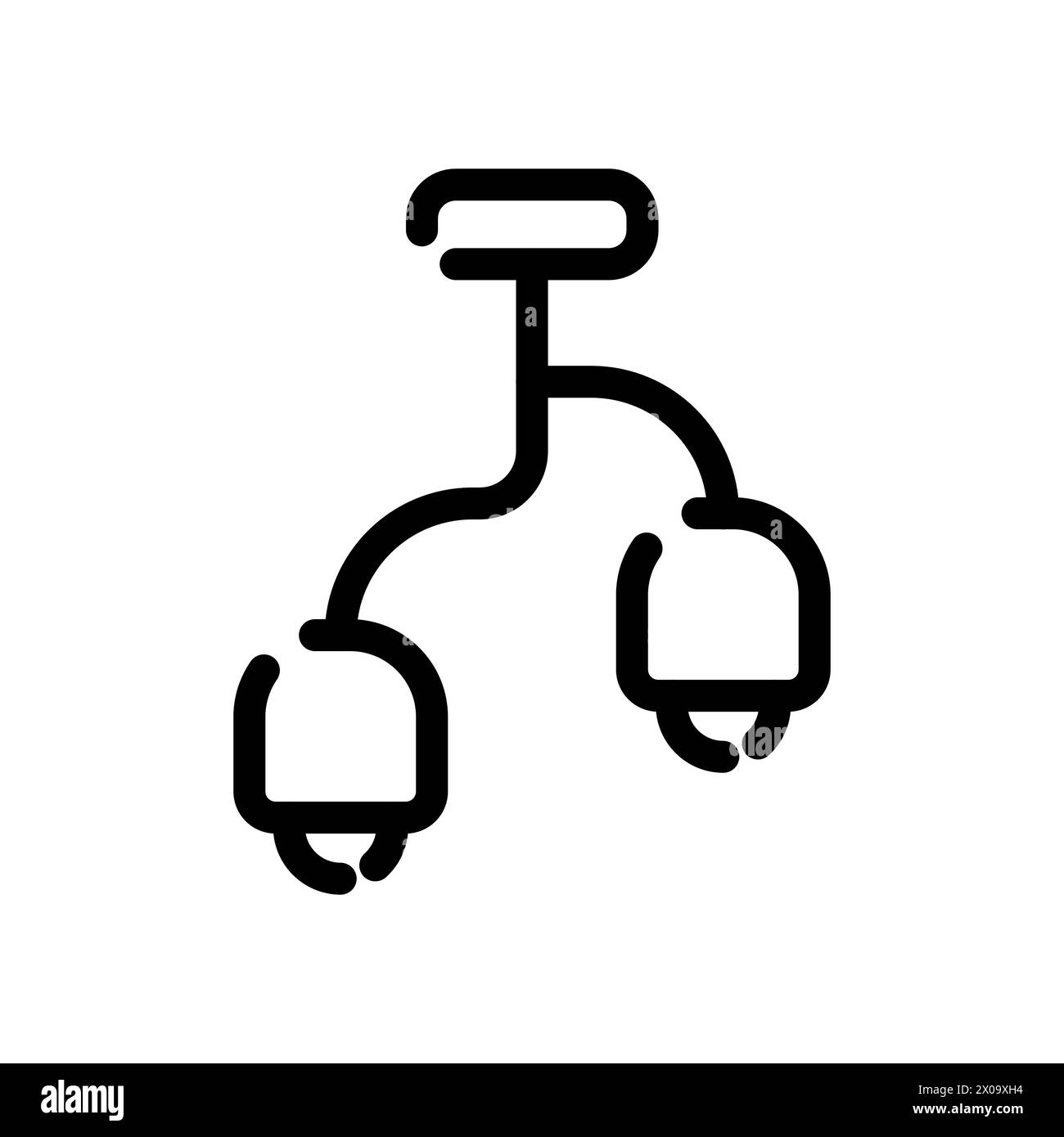 Hanging chandelier vector. Outline of a light bulb with a shade. Top ...