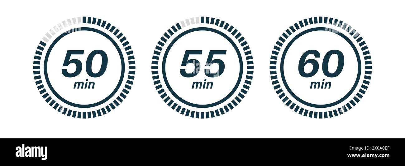 Clock symbols, stopwatch signs, Timer icons Stock Vector Image & Art ...