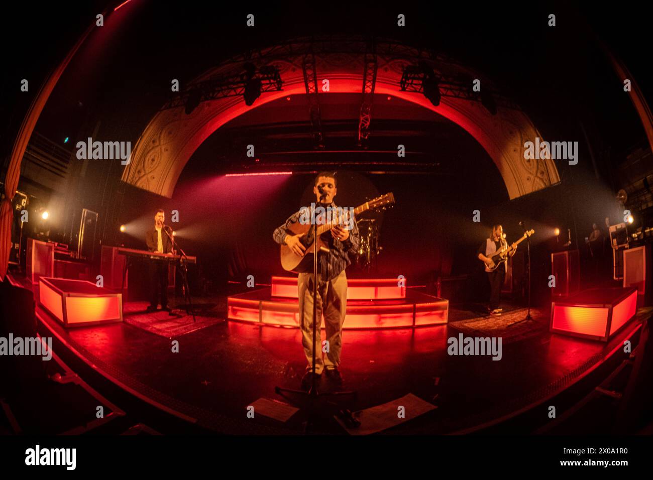Die deutsche Indie-Pop Band Provinz bei ihrem Konzert im Leipziger Haus ...