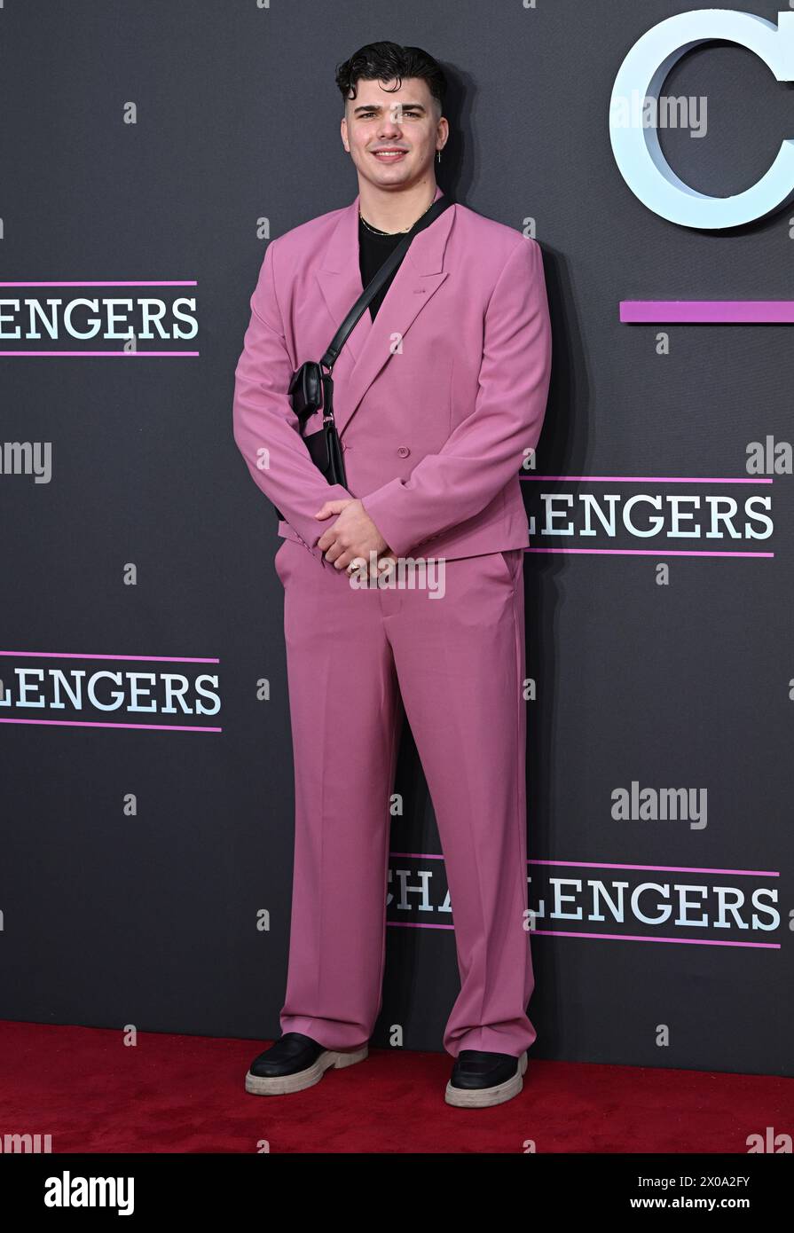 London, UK. April 10th, 2024. Harry Clark arriving at the Challengers ...