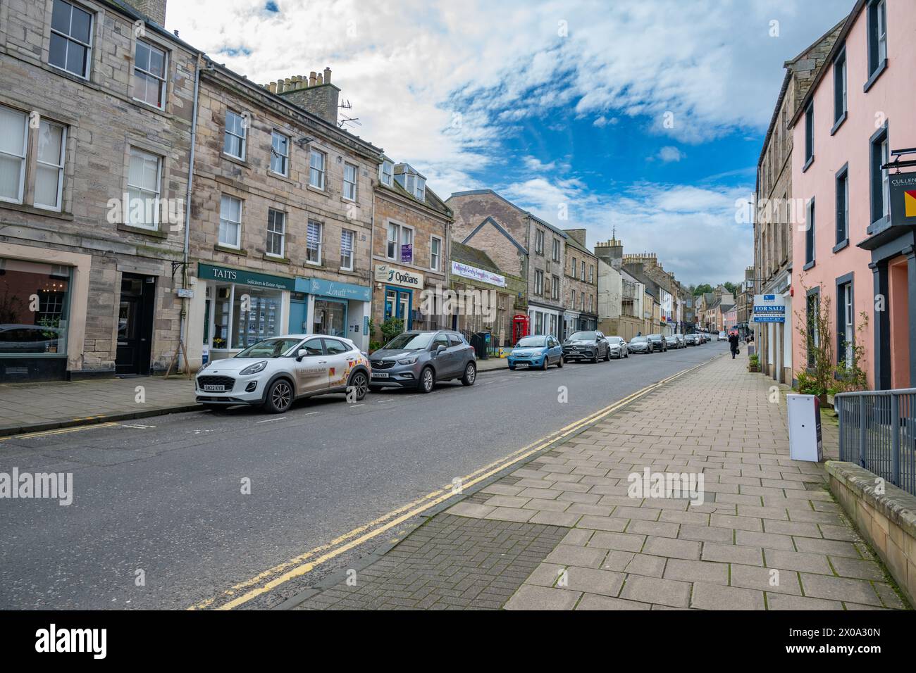 Jedburgh town centre, Scottish Borders, Scotland, UK Stock Photo - Alamy