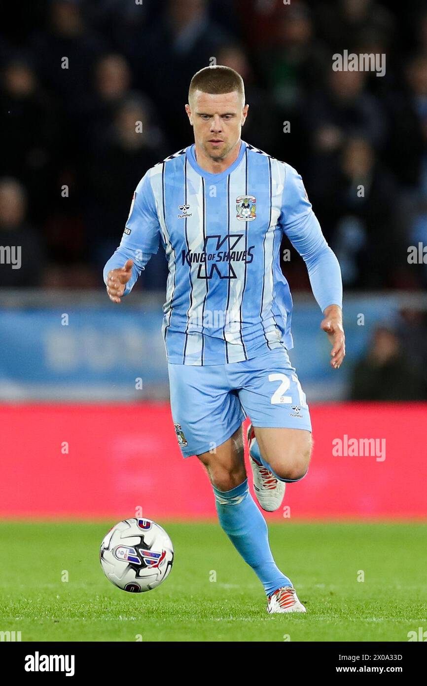 Southampton, UK. 09th Apr, 2024. Coventry City defender Jake Bidwell ...