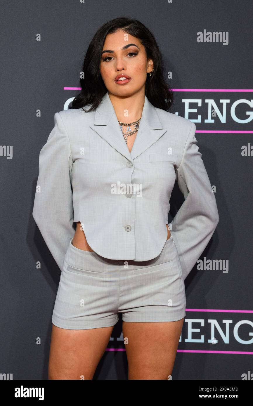 London, UK. 10 April 2024. Mabel attends the UK premiere of Challengers ...