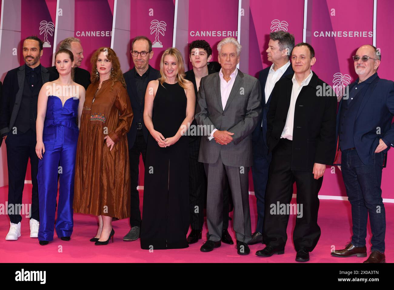 CANNES, FRANCE - APRIL 10: Marc Duret, Noah Jupe, Lily Dupont, Xavier ...