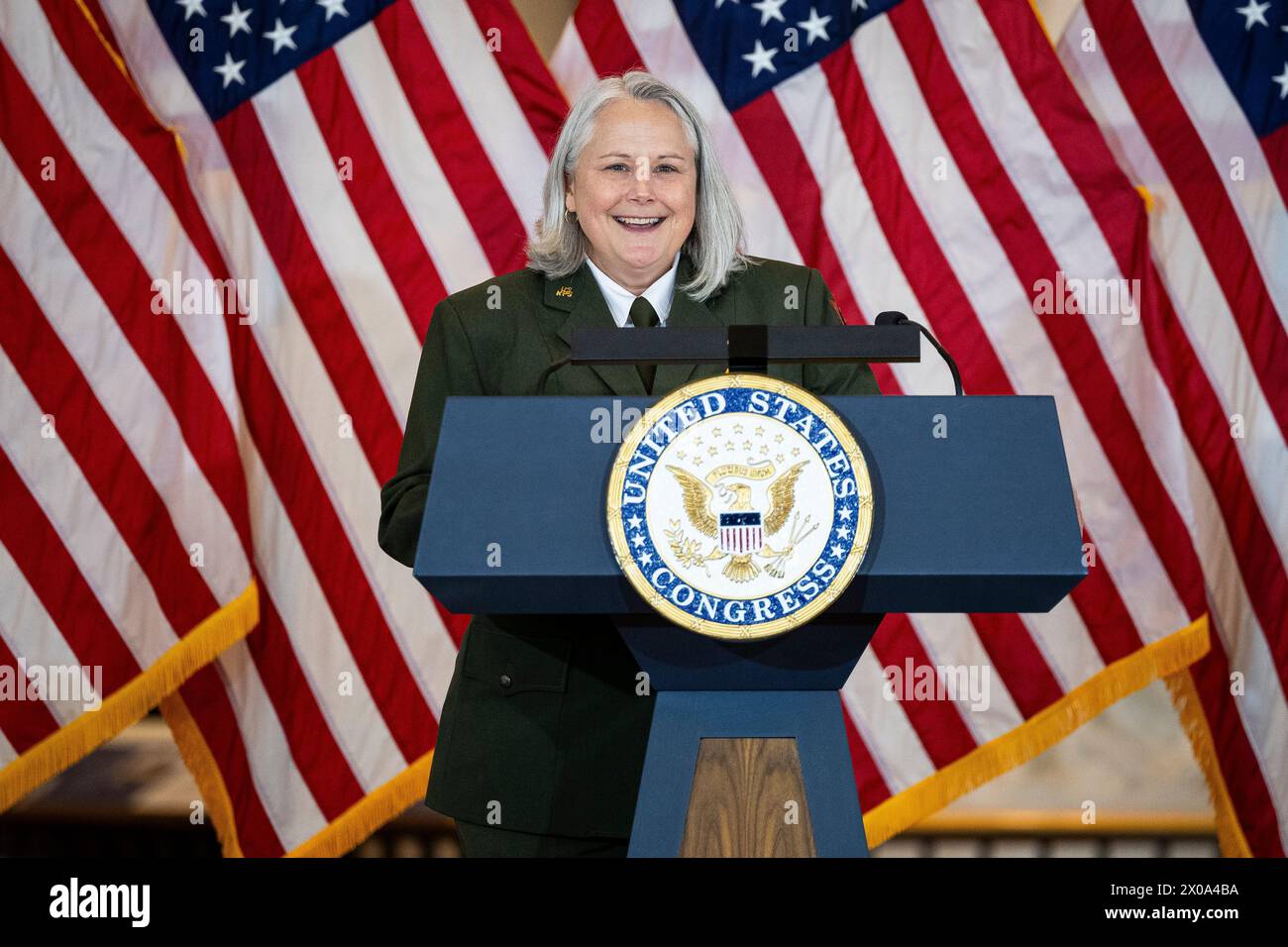 Washington, USA. 10th Apr, 2024. National Park Service General Superintendent of the Rosie the ...