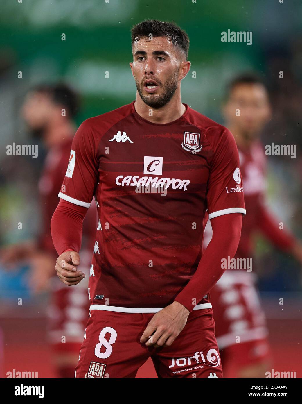 Jacobo Gonzalez of AD Alcorcon looks on during the LaLiga Hypermotion ...