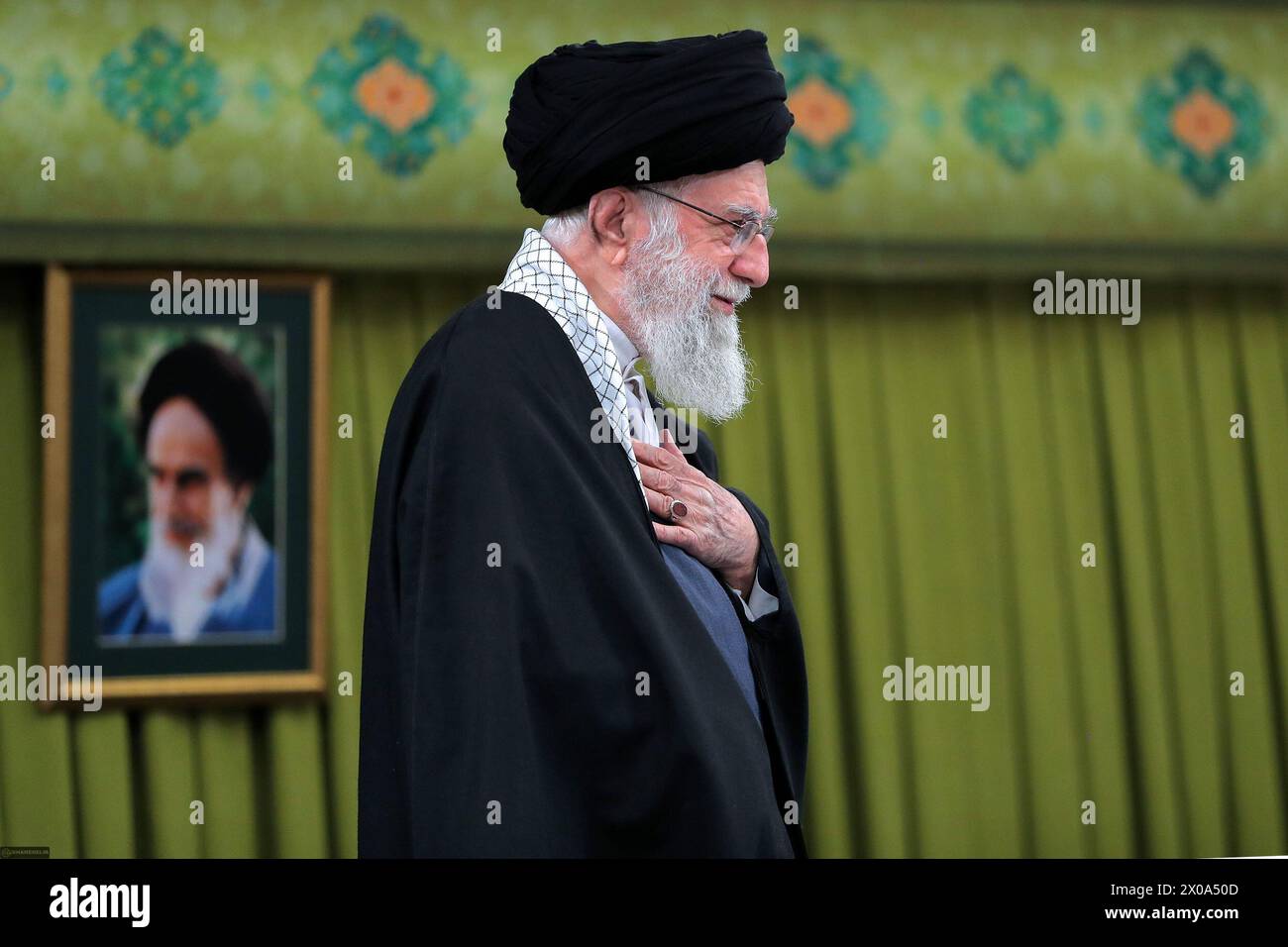 Tehran, Iran. 10th Apr, 2024. Iranian Supreme Leader Ayatollah ALI ...