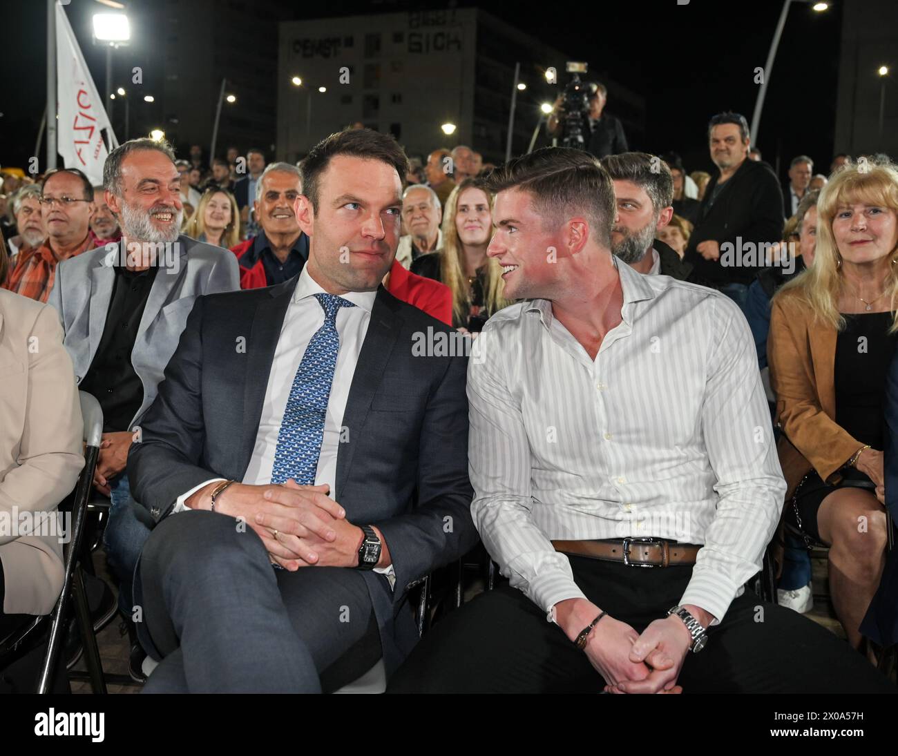 Athens, Greece. 10 April 2024. Main opposition SYRIZA party leader ...