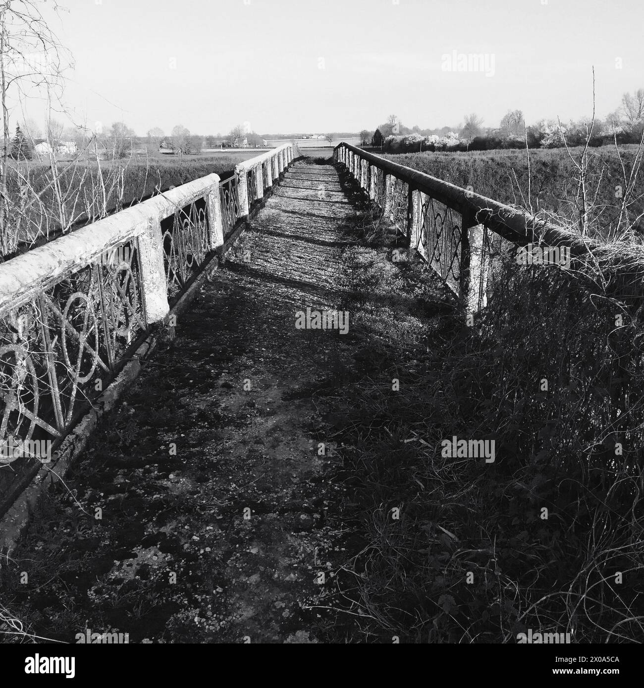 Old unused bridge Stock Photo - Alamy