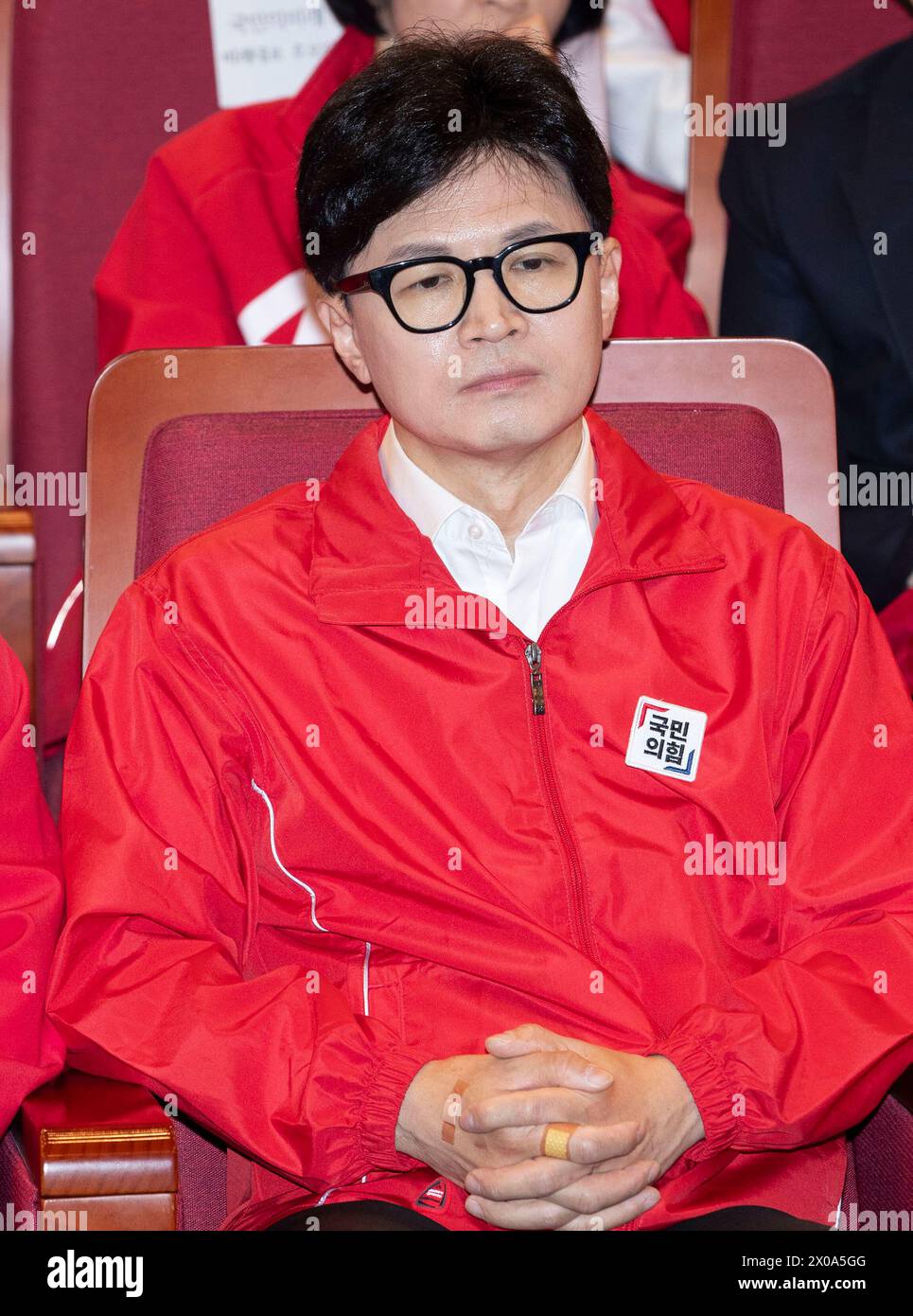 Seoul, South Korea. 10th Apr, 2024. South Korean Han Dong-hoon, leader ...