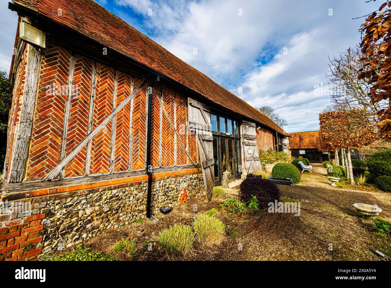 Bix Manor, a converted historic 17th century grade II listed tithe barn ...