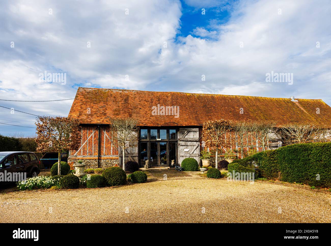 Bix Manor, a converted historic 17th century grade II listed tithe barn ...