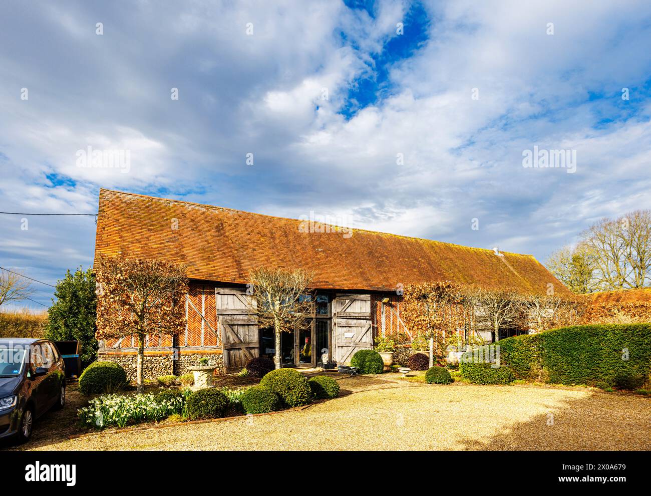 Bix Manor, a converted historic 17th century grade II listed tithe barn ...