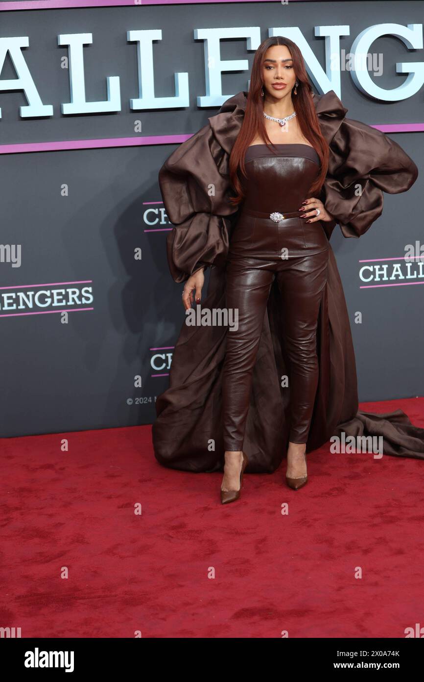 Khaleb Brooks giving inspirational winning speech Stock Photo - Alamy