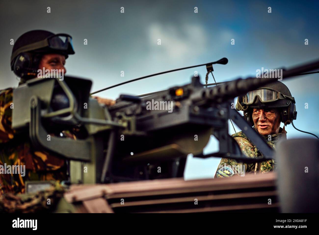 April 10, 2024, Olst, Netherlands: The Dutch army is crossing the river ...