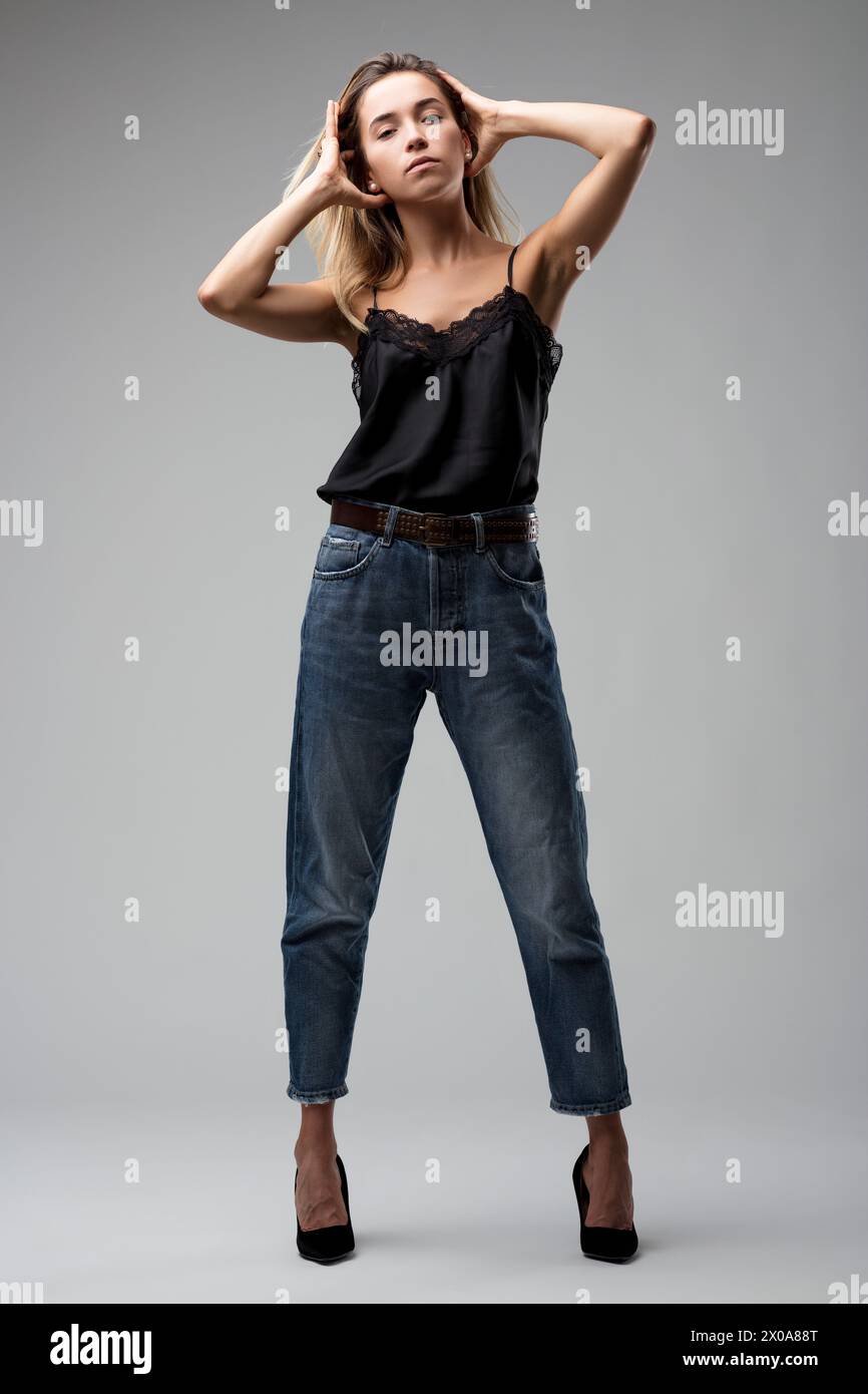 Refined outfit hi-res stock photography and images - Alamy