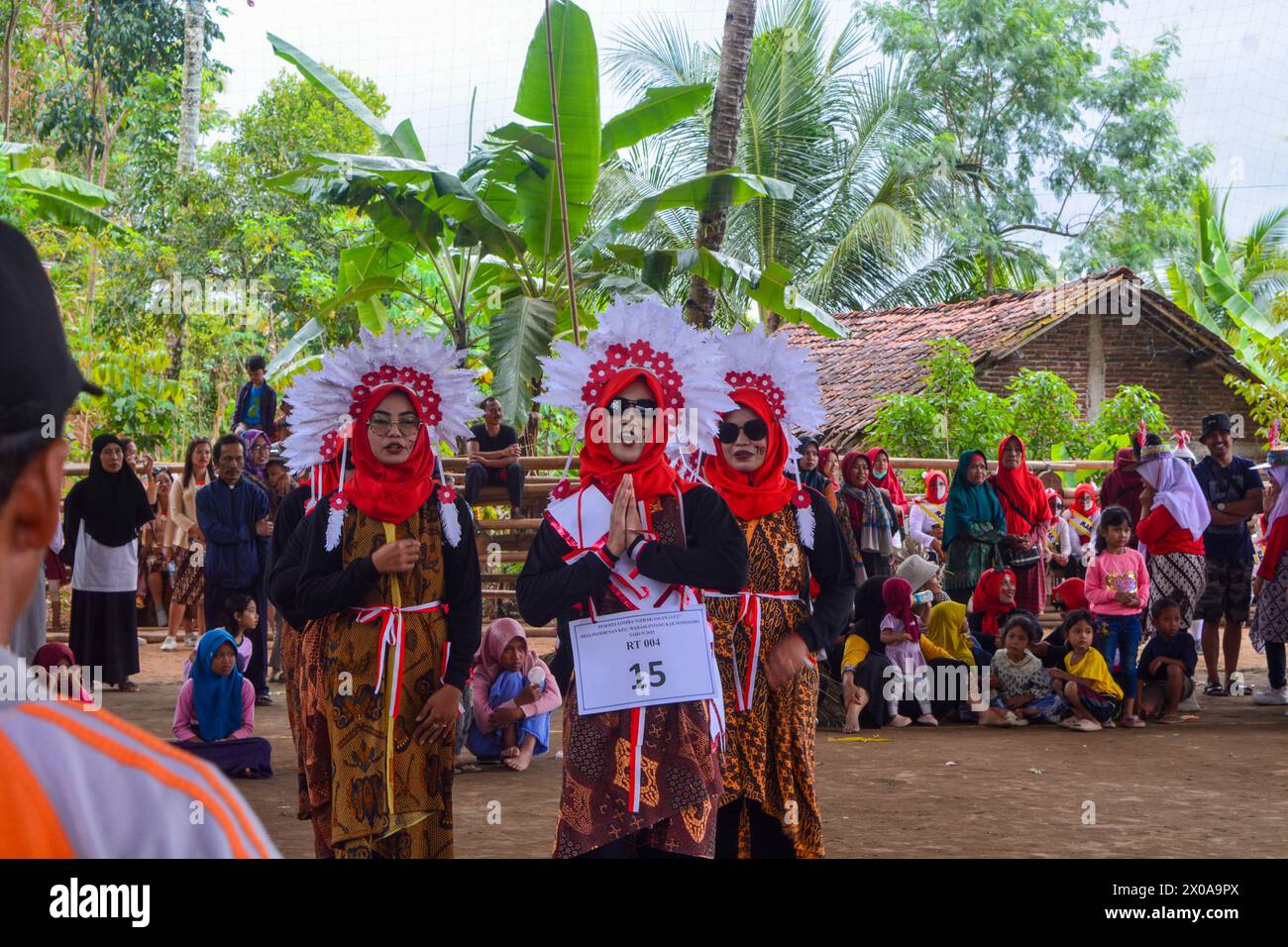 January 12 2024, A group of Indonesian people are celebrating the ...