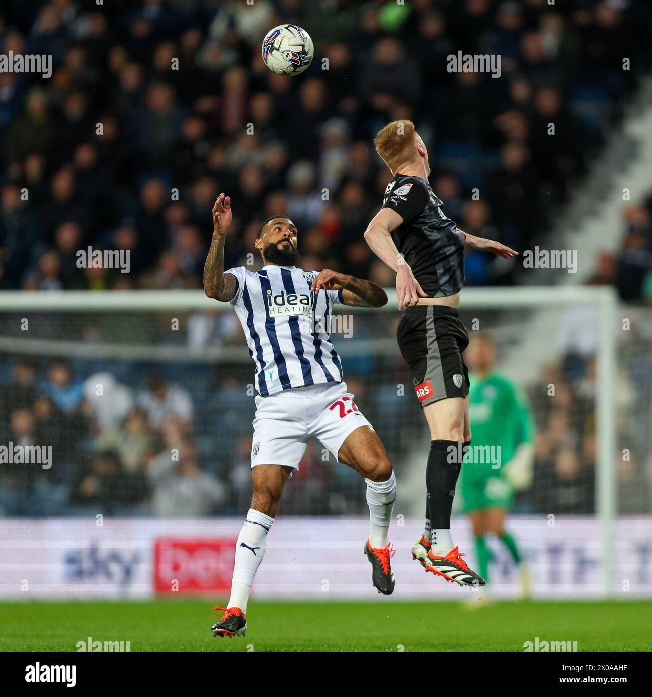 West Bromwich, UK. 10th Apr, 2024. West Bromwich Albion's Yann M'Vila ...