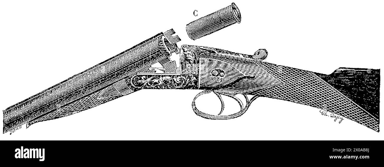 Hammerless rifle, or rifle without hammer Stock Photo - Alamy