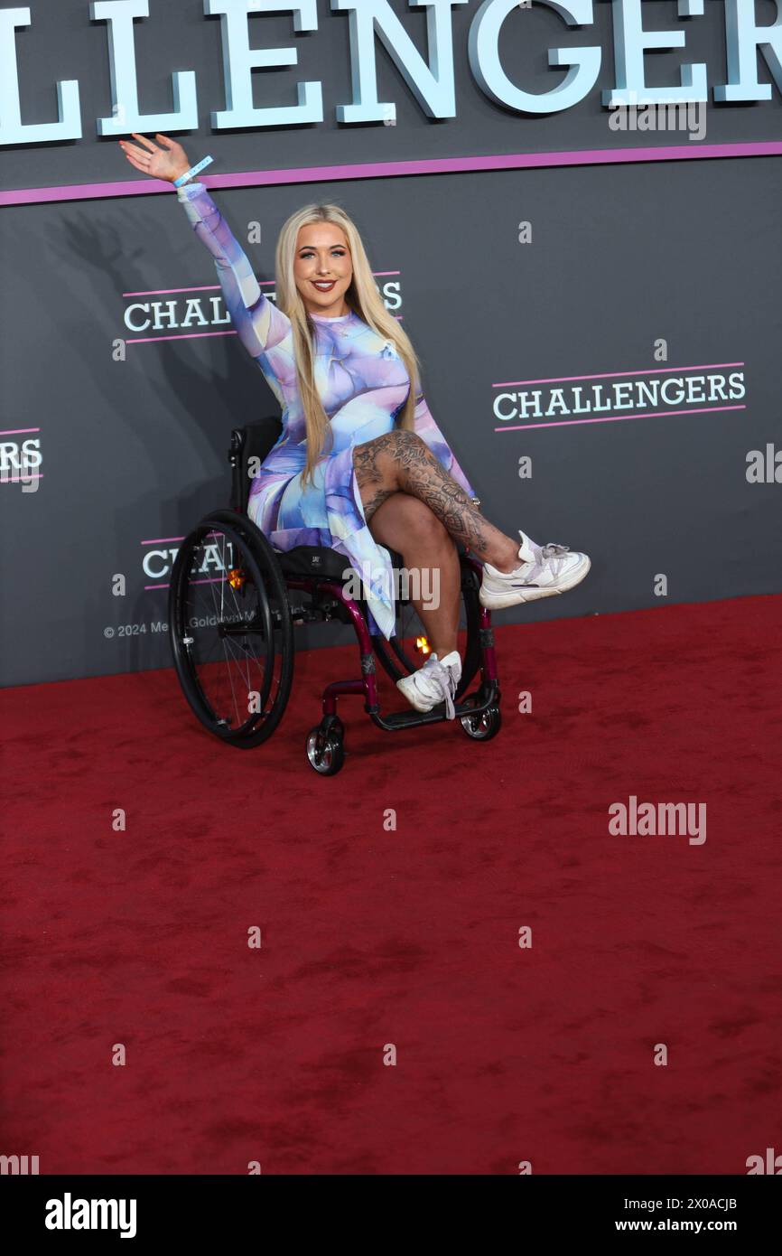 Khaleb Brooks giving inspirational winning speech Stock Photo - Alamy