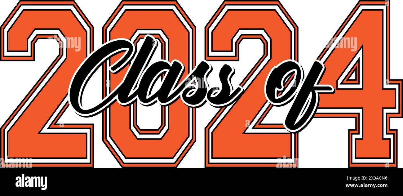 Orange Class of 2024 Stock Photo - Alamy