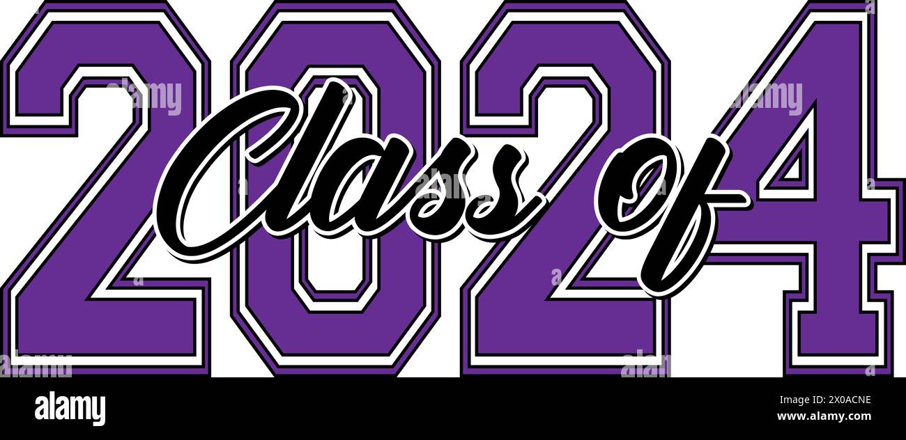 Purple Class of 2024 Stock Photo - Alamy
