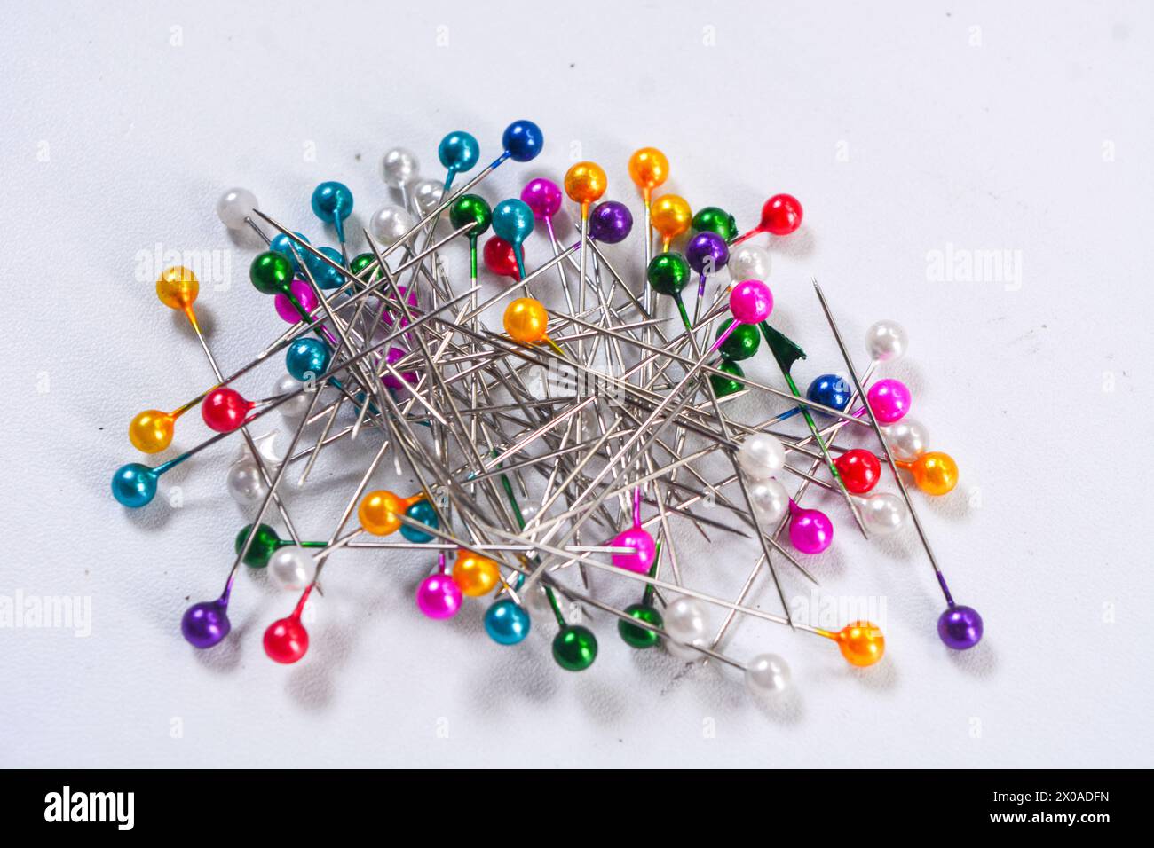 Isolated colorfull hijab safety pins on white background Stock Photo ...