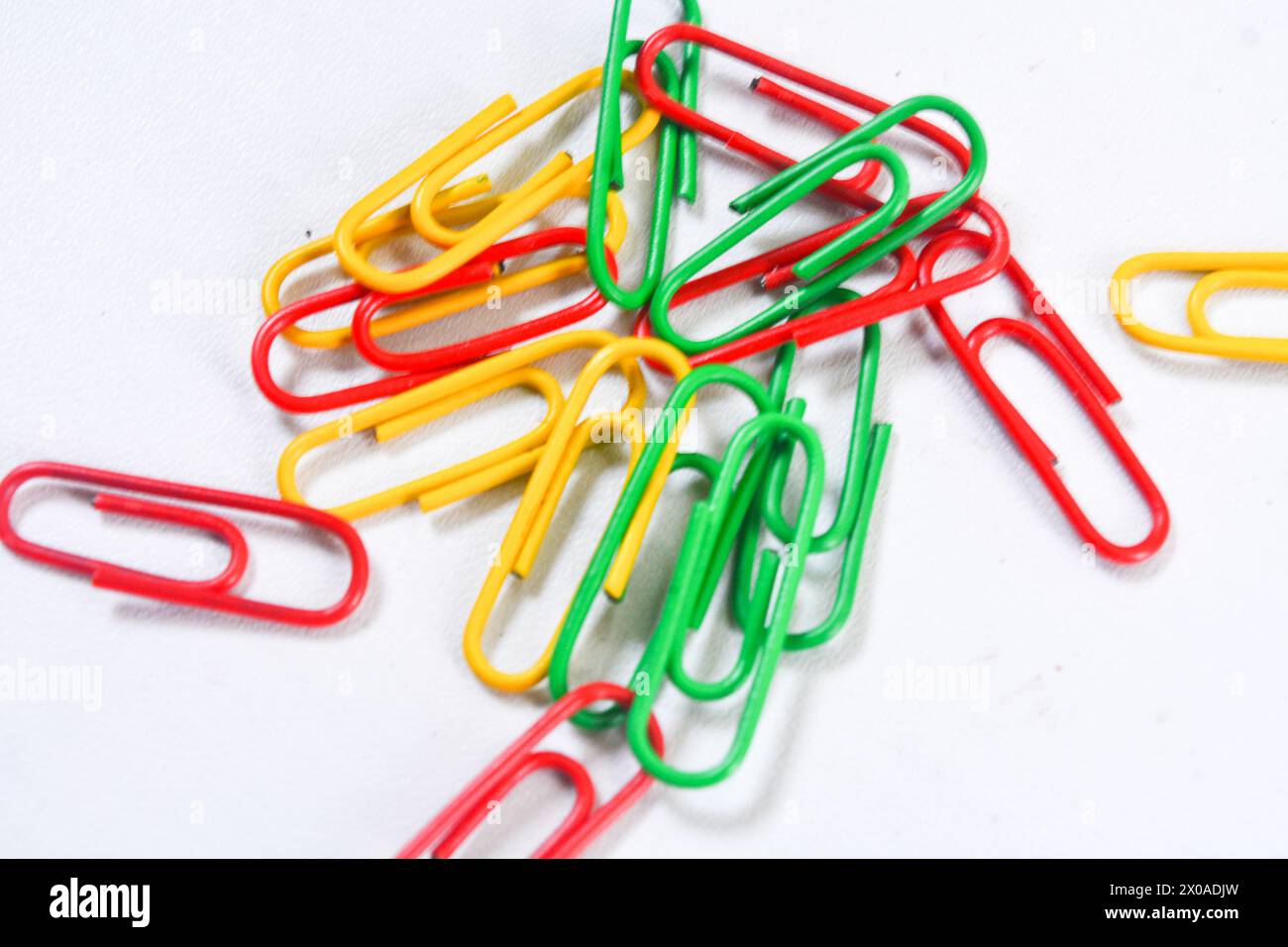 Realistic metal paper clip isolated on transparent background Stock ...