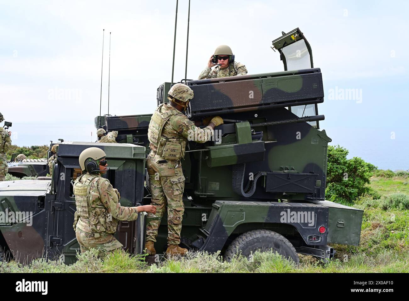 Soldiers from Charlie Battery, 1st Battalion, 57th Air Defense ...