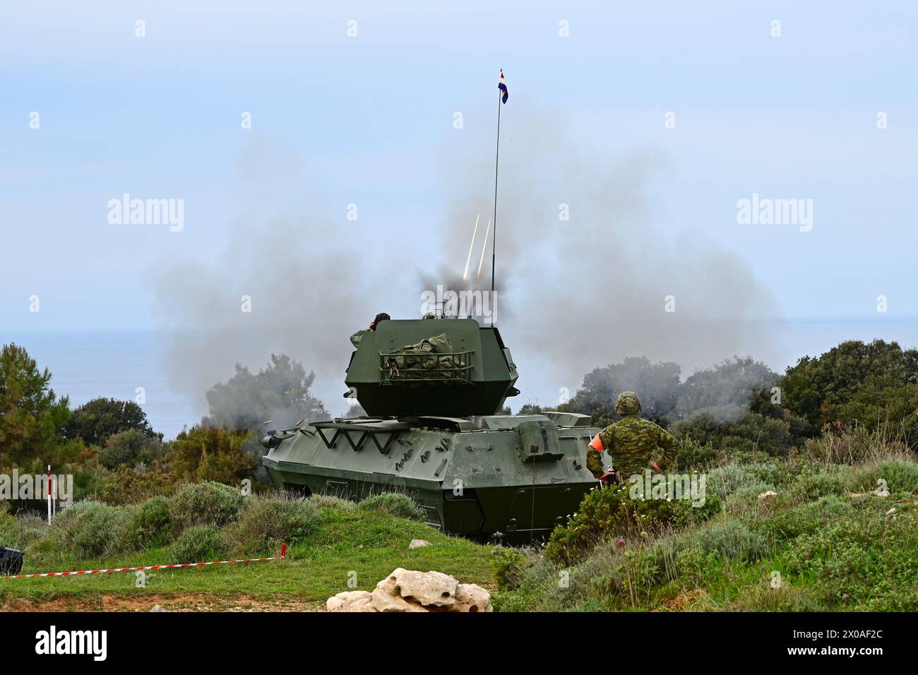 Croatian Army soldiers conduct live fire drills with BOV-3 during ...